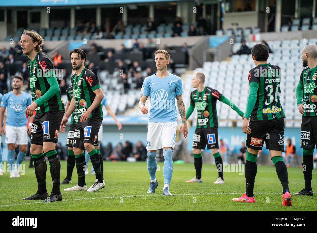 Malmo, Sweden. 9th, May 2021. Soren Rieks (5) of Malmo FF seen during ...