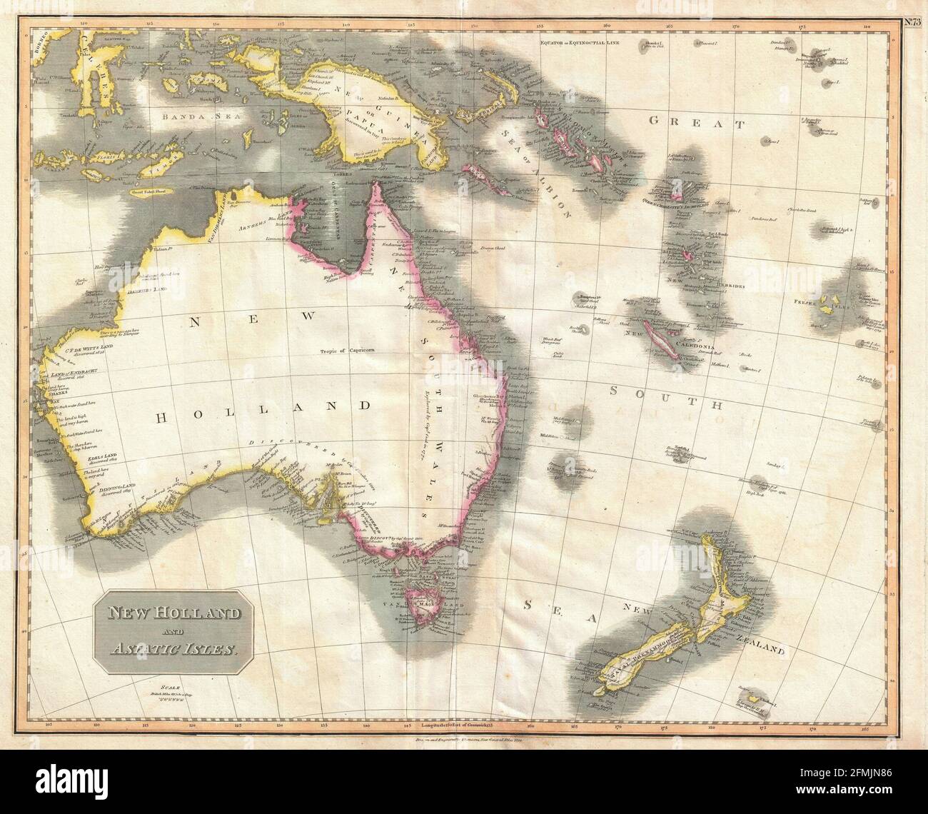 Oceania map historical hi-res stock photography and images - Alamy