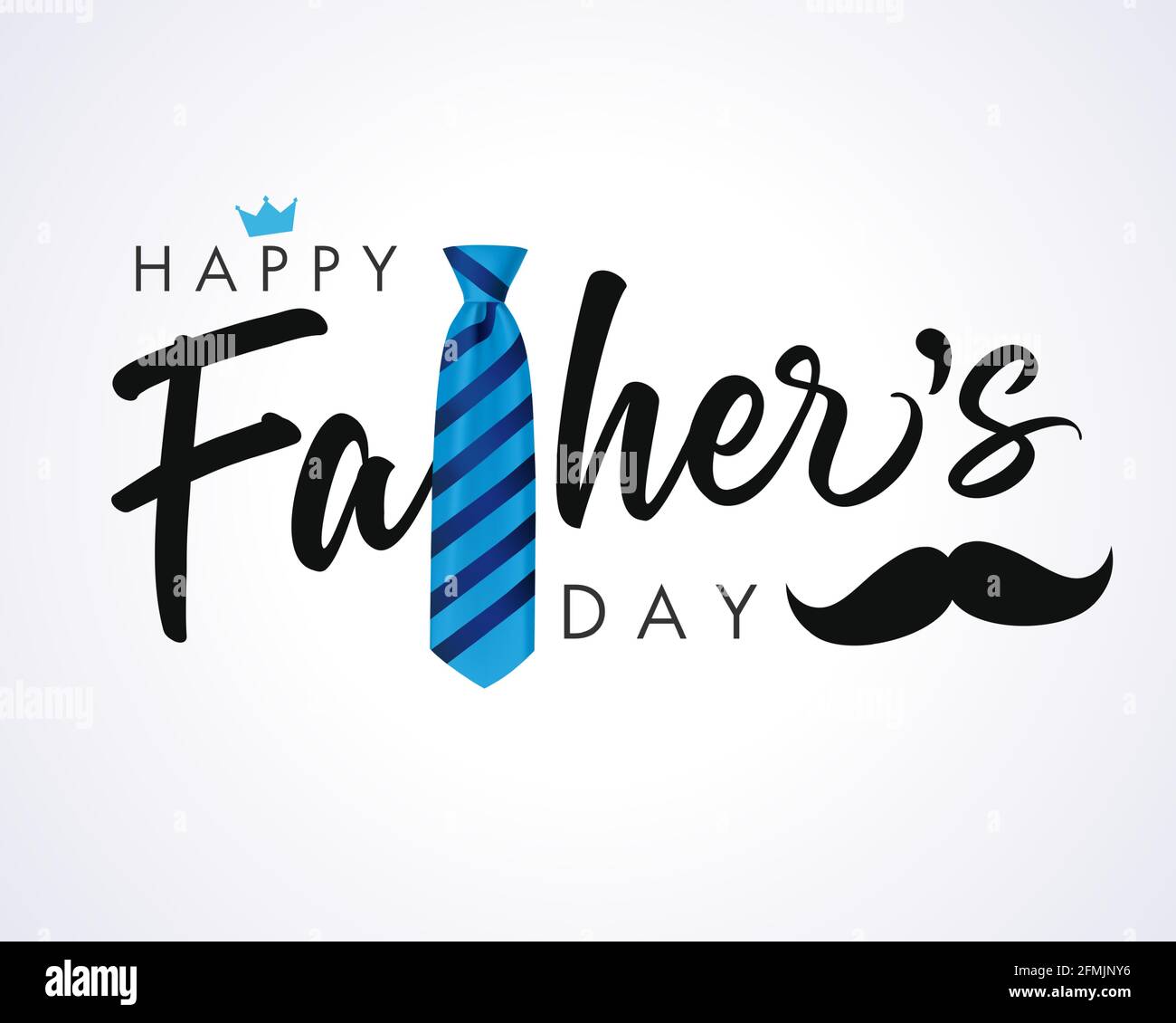Happy father's day blue, black and white colors postcard. Happy Fathers ...