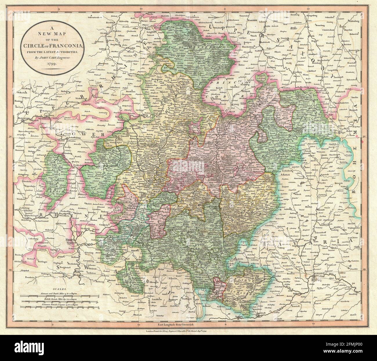 Map of franconia hi-res stock photography and images - Alamy
