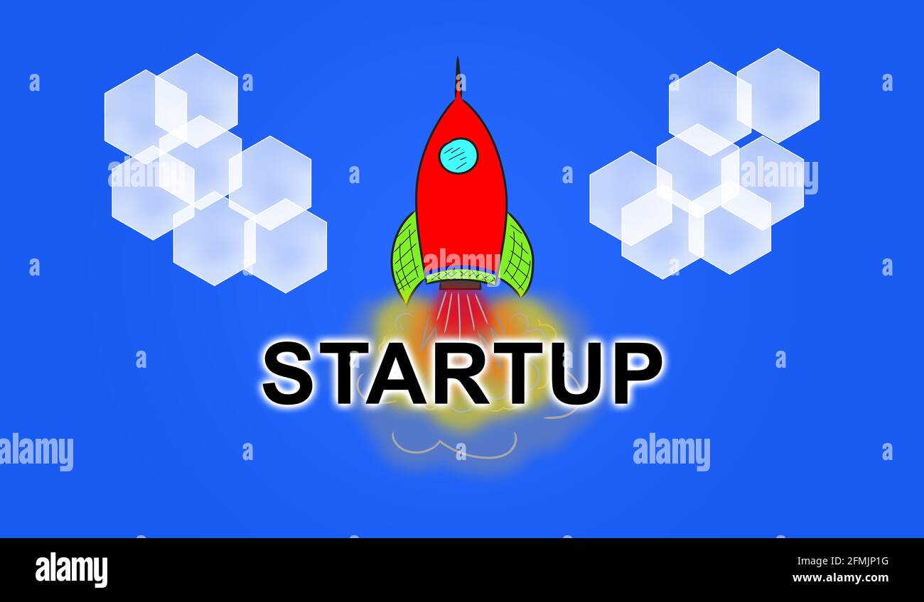Illustration of a start up concept Stock Photo - Alamy