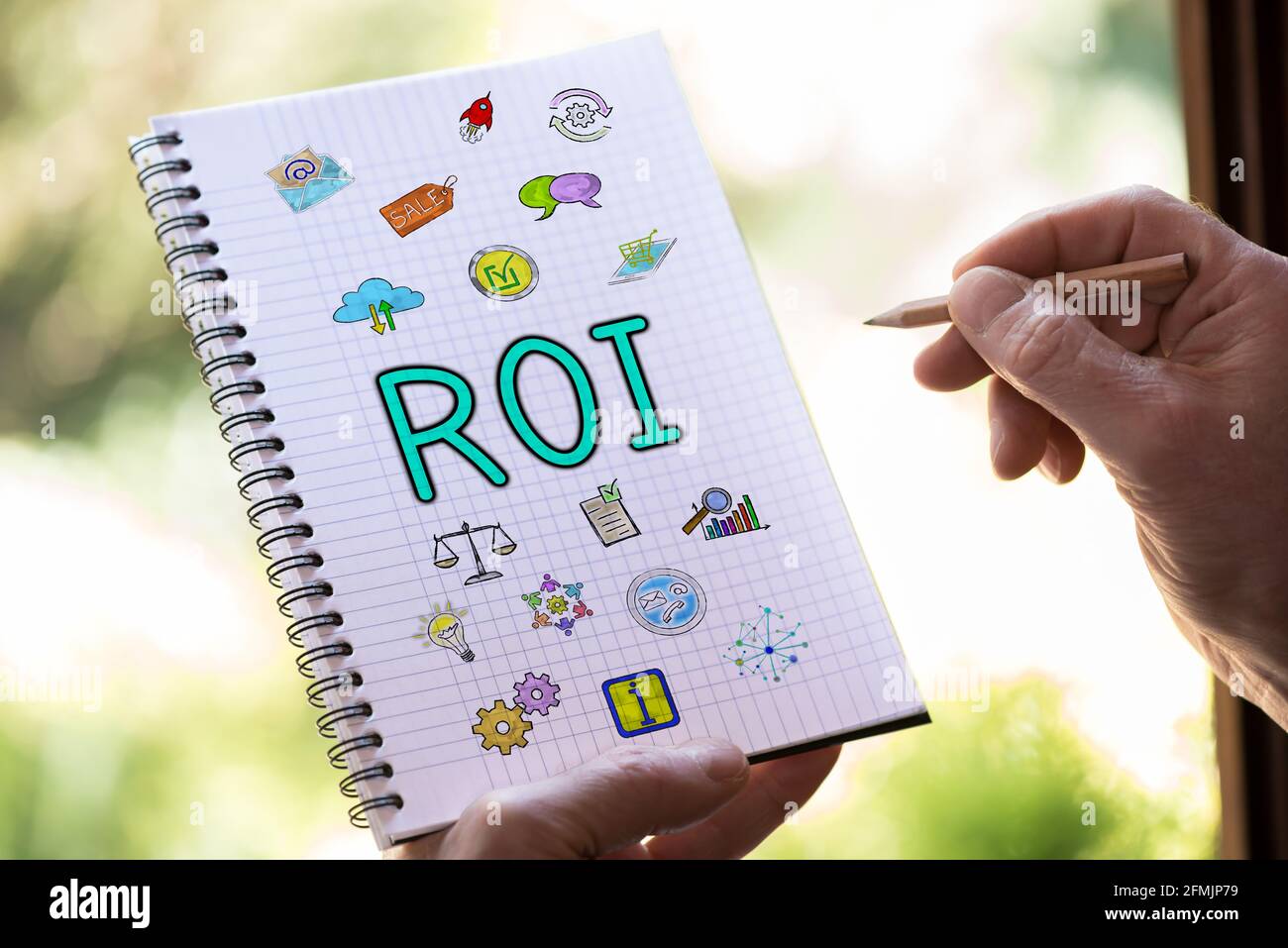 Hand drawing roi concept on a notepad Stock Photo - Alamy Hand drawing roi concept on a notepad Stock Photo - Alamy