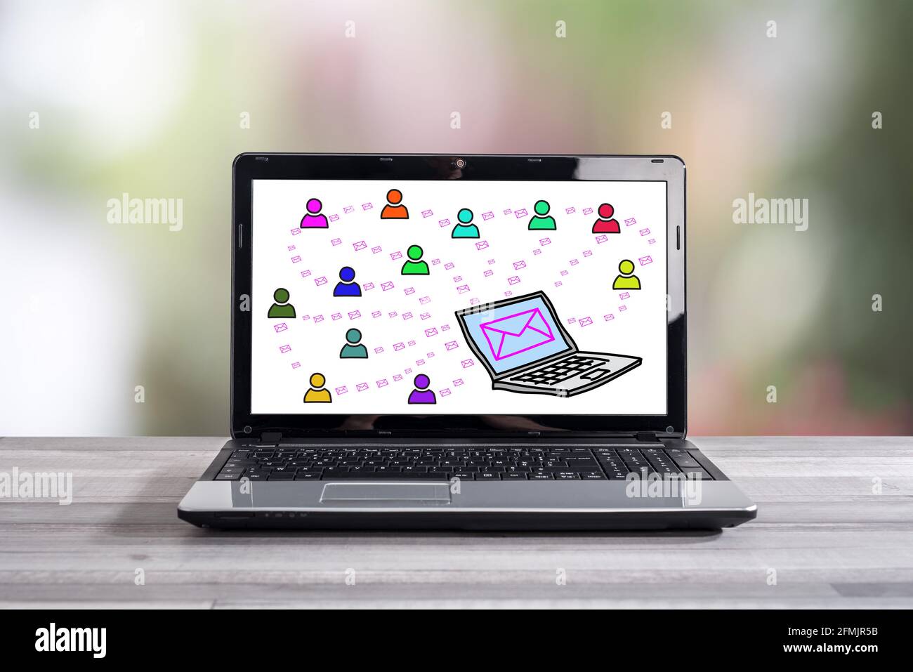 Email concept shown on a laptop screen Stock Photo - Alamy