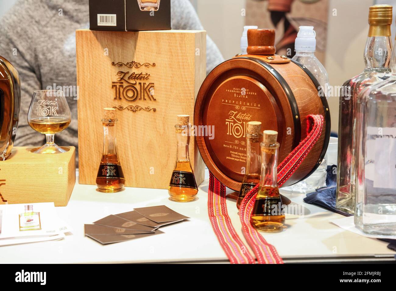 Picture of various rakijas displayed In Belgrade, Serbia. Rakia, rakija ...