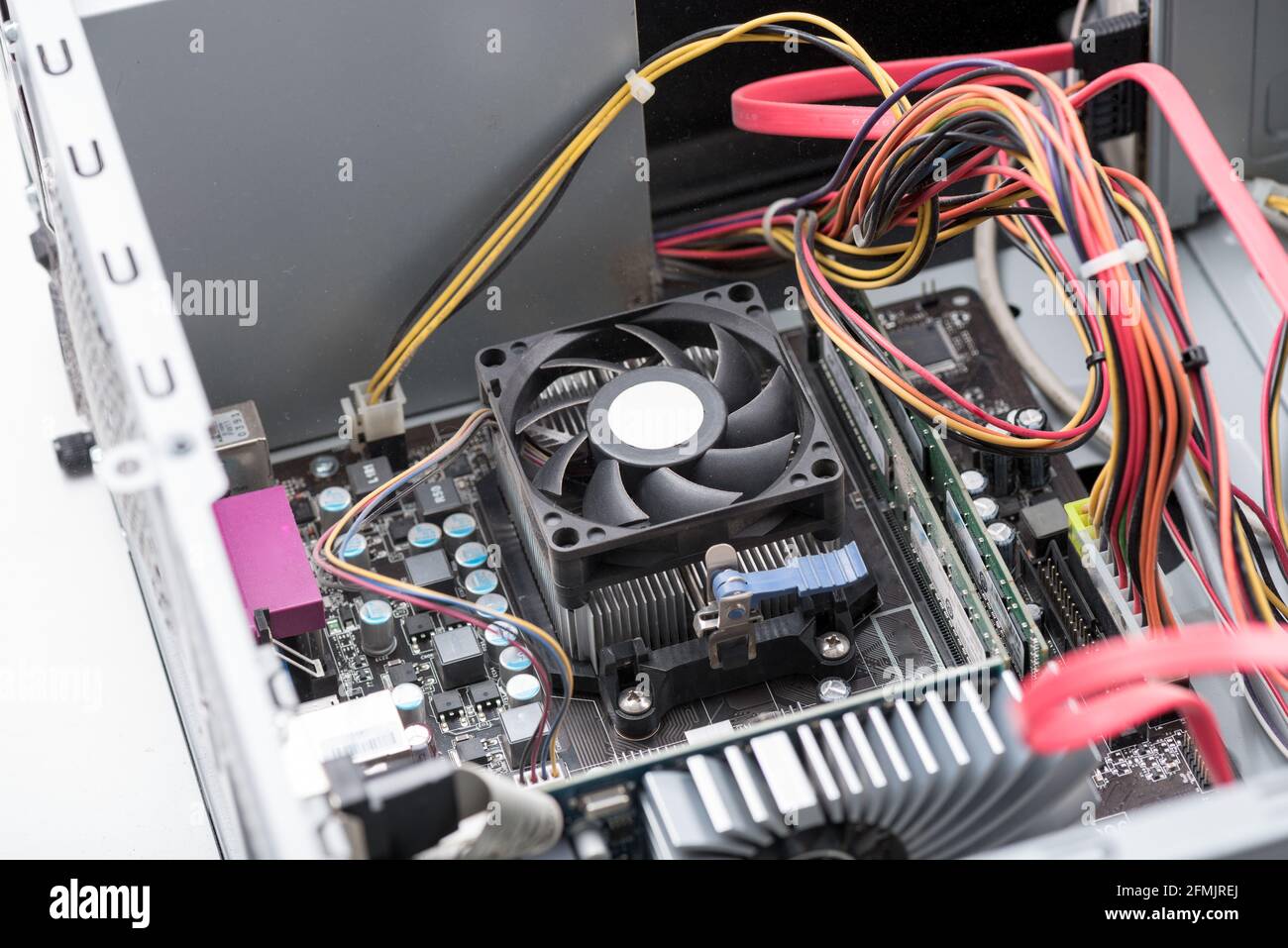 Components inside a computer Stock Photo - Alamy