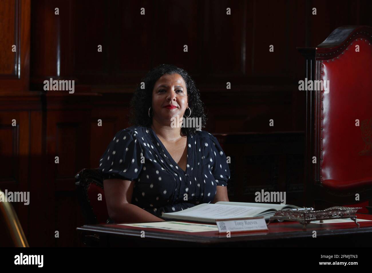Newly elected Mayor of Liverpool Joanne Anderson during her swearing in ...