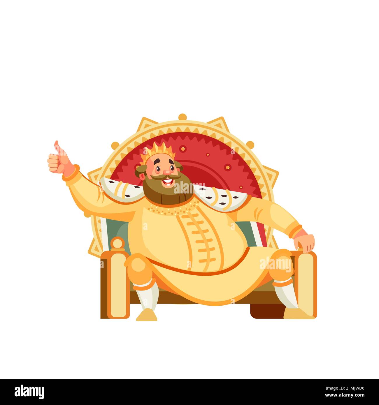 King character on the throne, showing her support and respect to ...