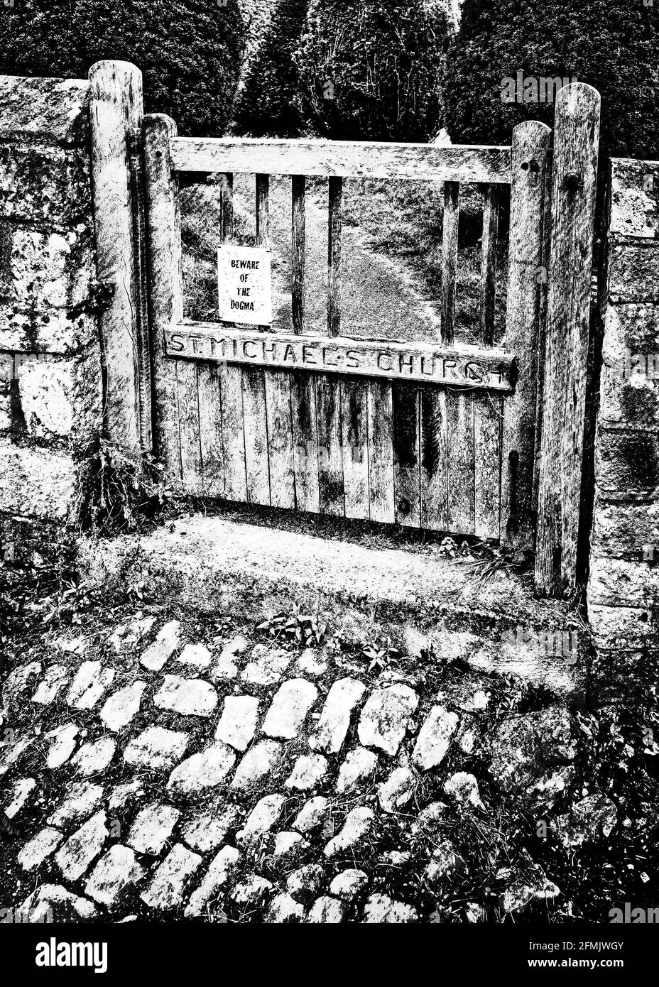 Church Gate. The old church gate to St Michael's church in Mere ...