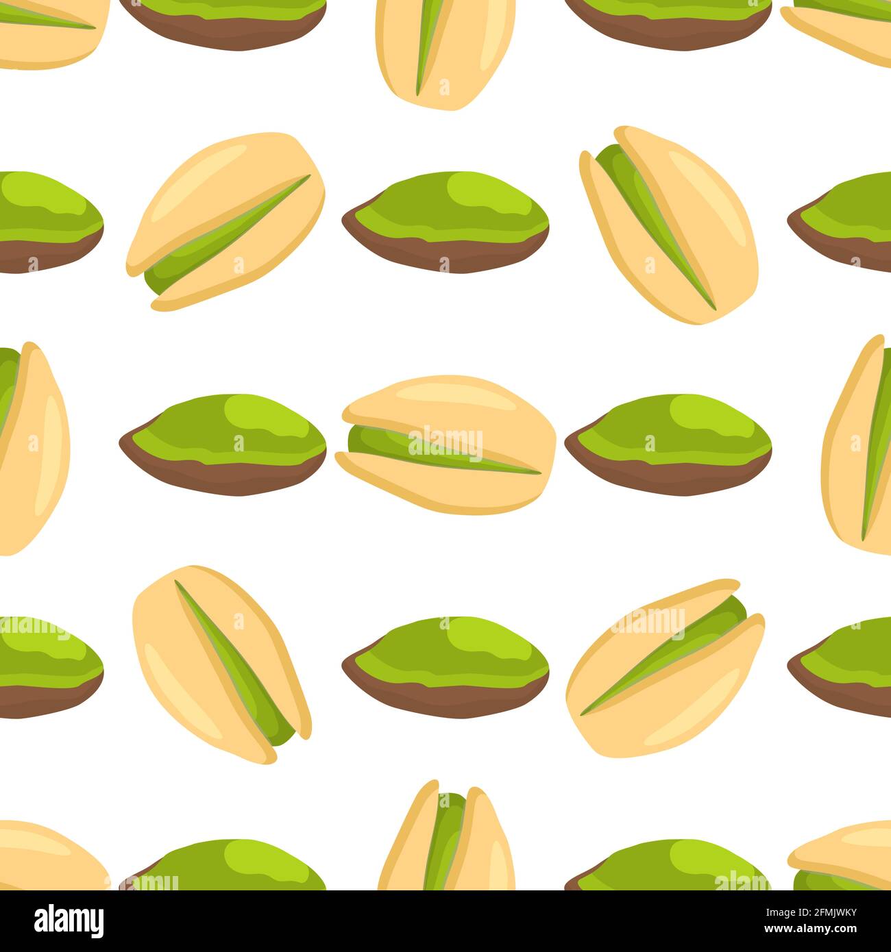 Illustration on theme big pattern identical types pistachio, nut equal ...