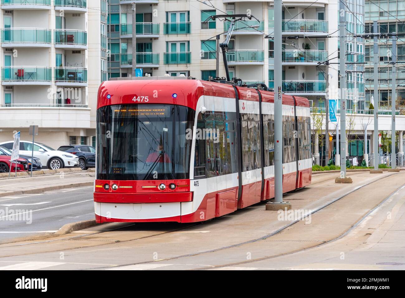 Bombardier Tramway or Streetcar, Toronto, Canada Stock Photo - Alamy