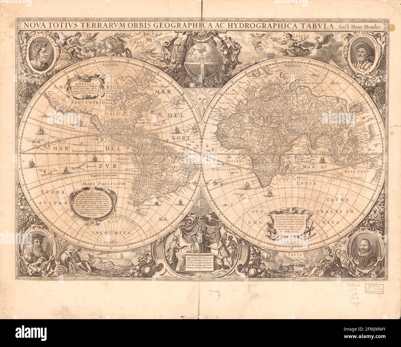 Vintage copper engraved map of the World from 17th century. All maps ...