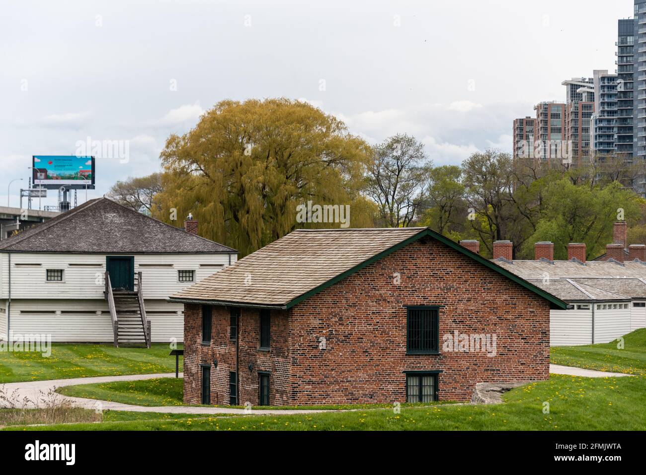 Fort York colonial architecture in Toronto, Canada. The famous place is ...