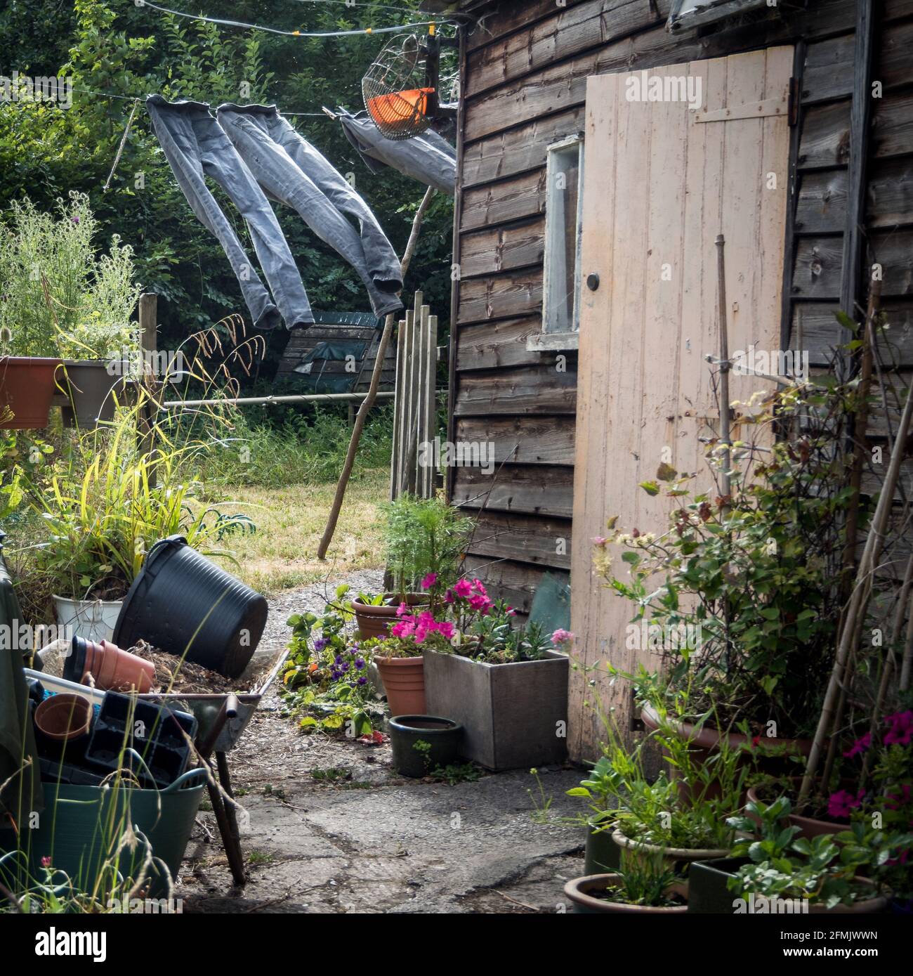 Messy garden shed hi-res stock photography and images - Alamy