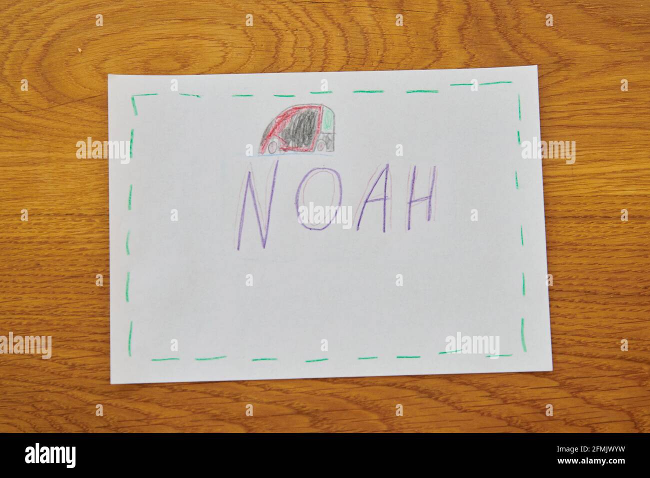 Wiesbaden, Germany. 10th May, 2021. ILLUSTRATION - "Noah" is written in ...