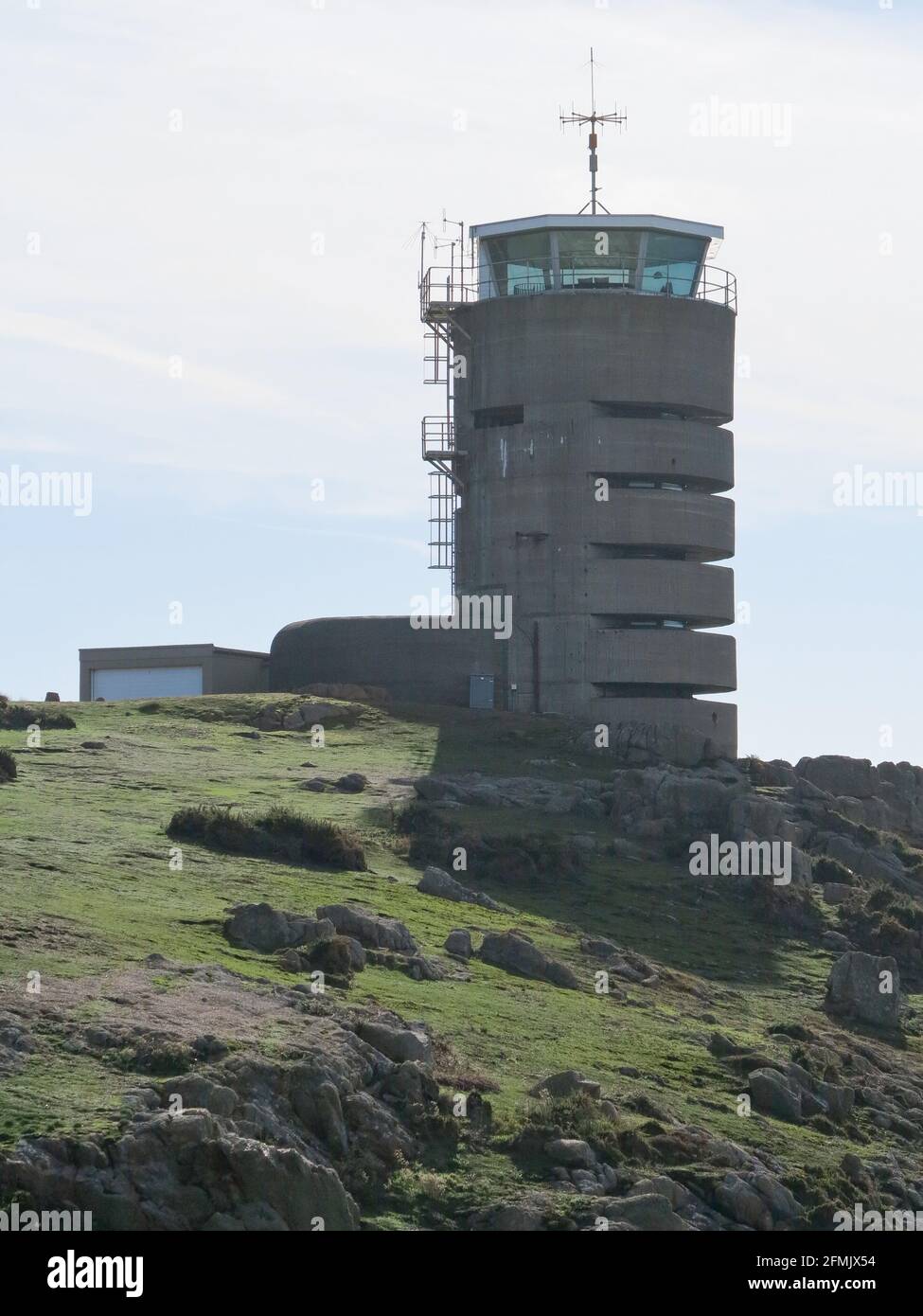 WWII MP3 Tower turned modern day radio tower on the Island of Jersey ...