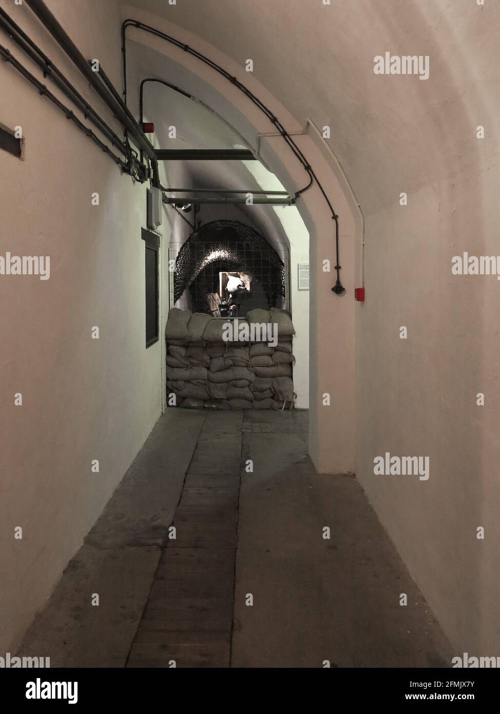 Internal corridor with machine gun defence hi-res stock photography and ...