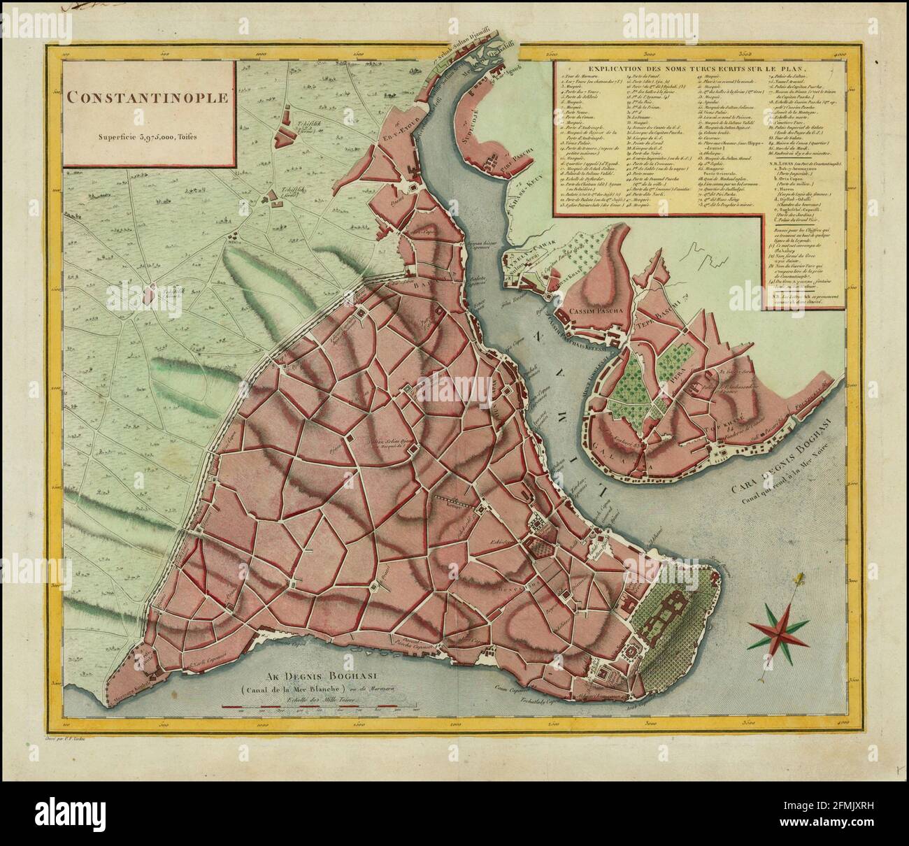 Constantinople map hi-res stock photography and images - Alamy