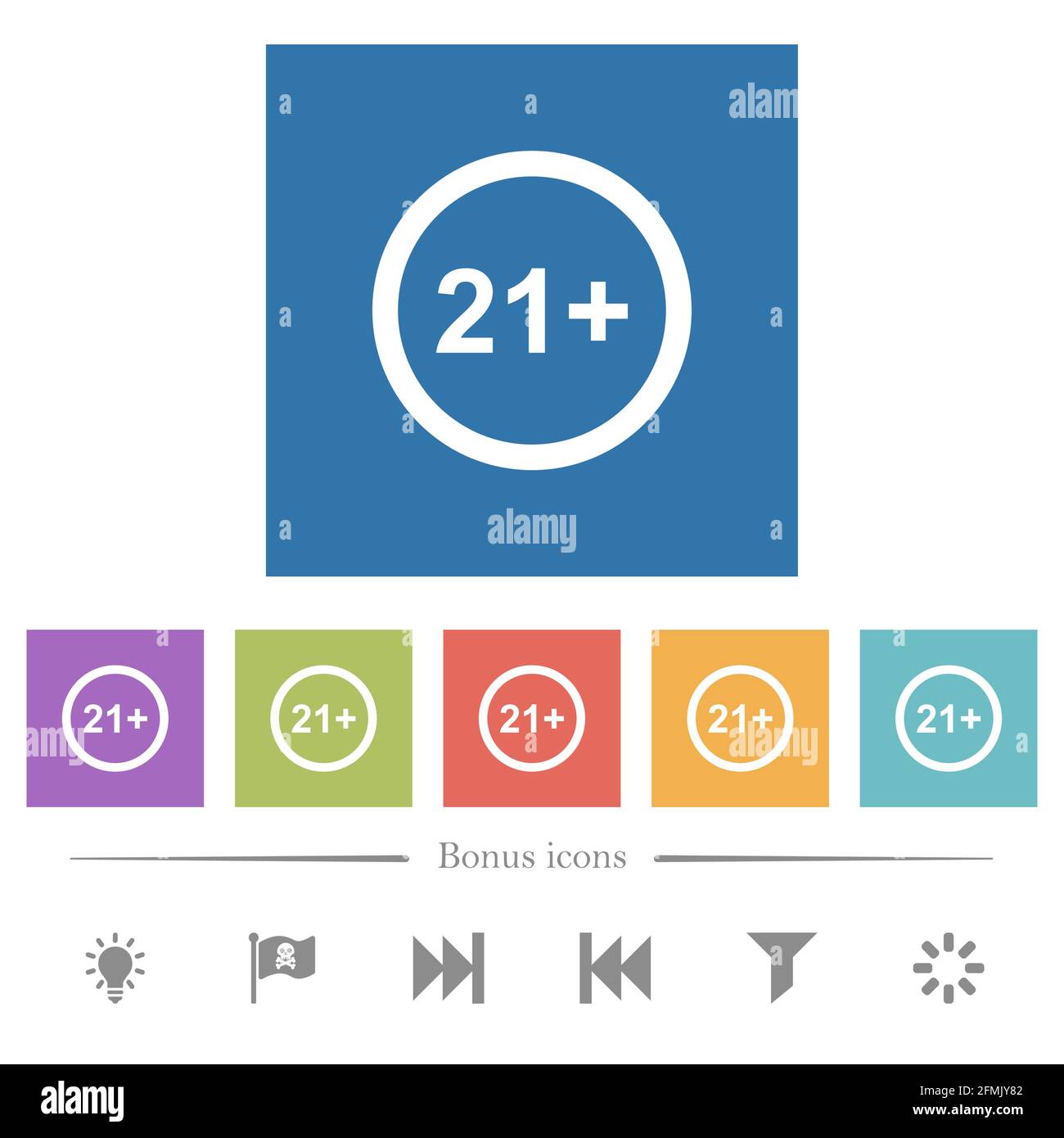 Allowed above 21 years only flat white icons in square backgrounds. 6 ...