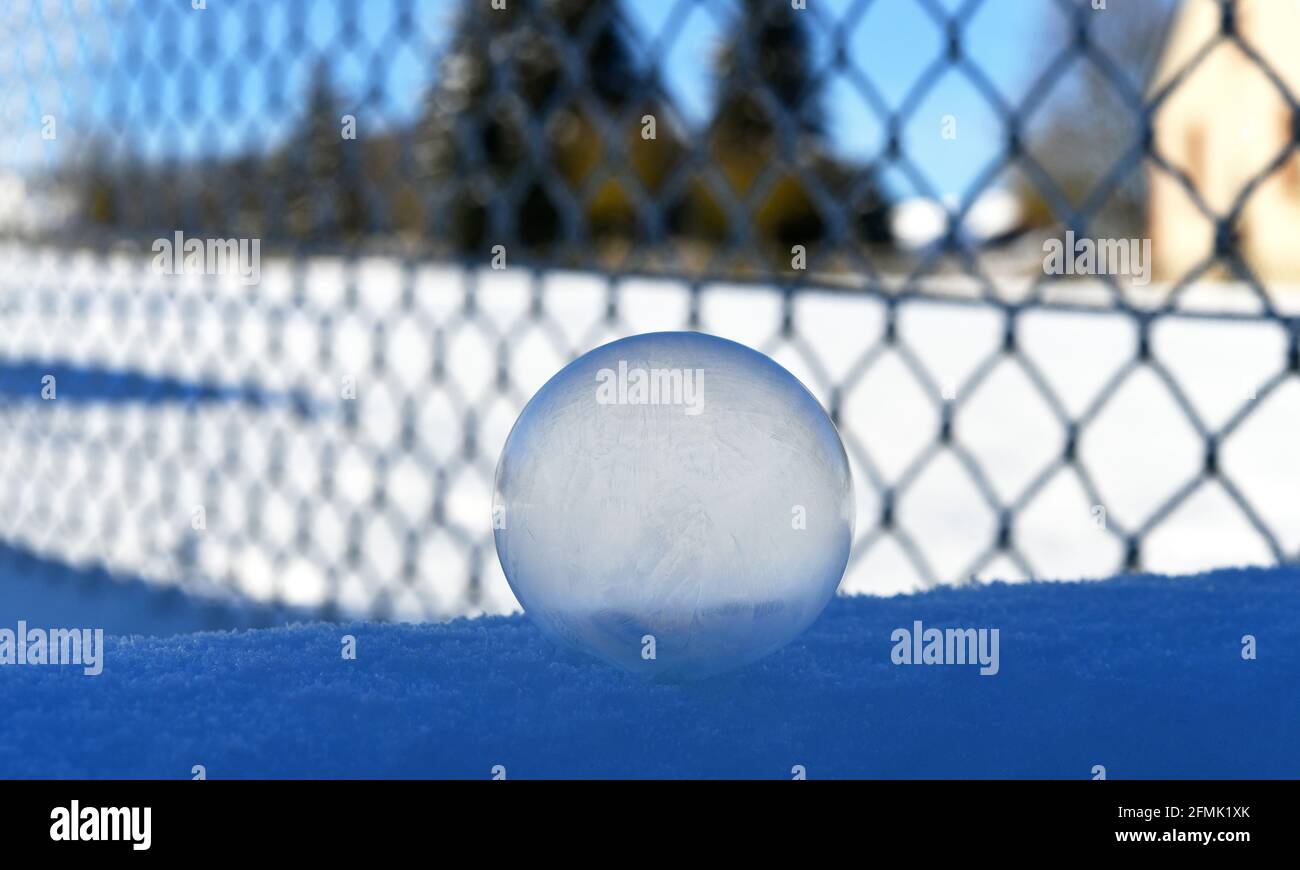 frozen soap bubble Stock Photo - Alamy