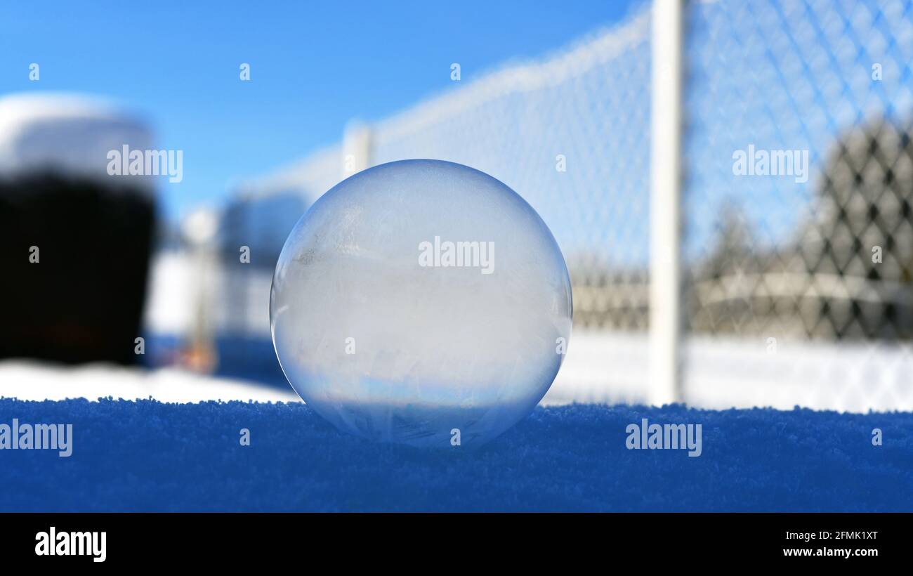 frozen soap bubble Stock Photo - Alamy
