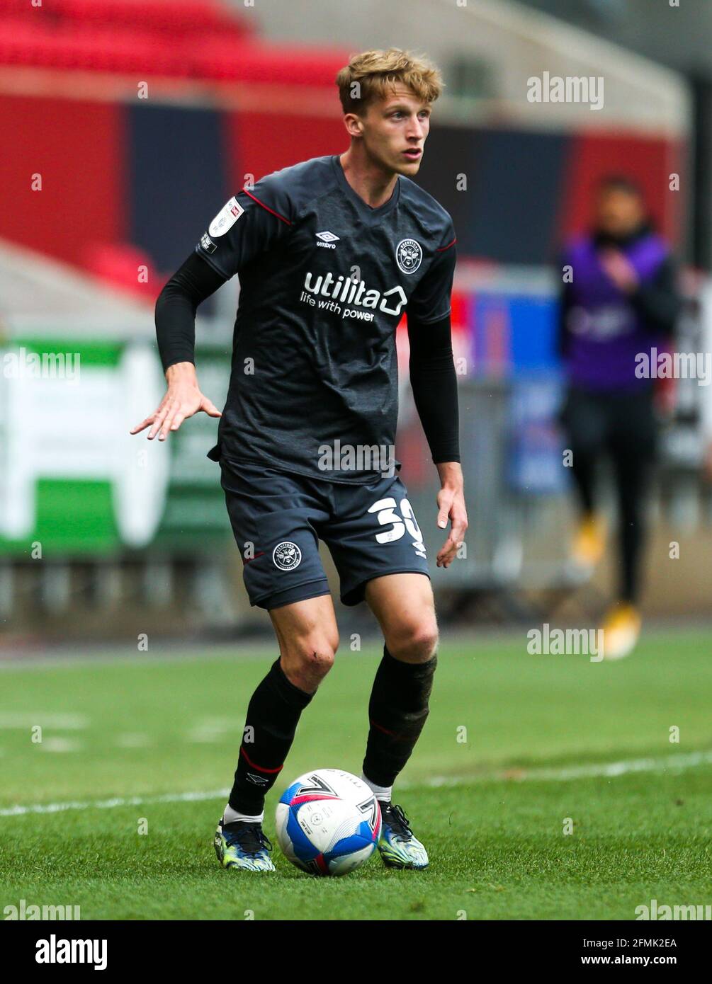 Brentford's Mads Roerslev in action during the Sky Bet Championship ...