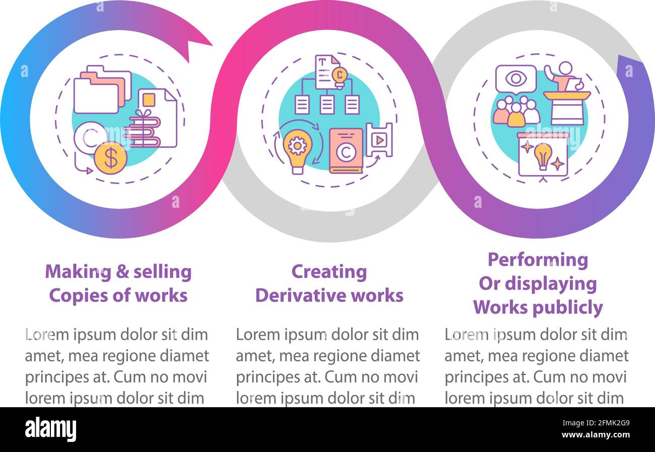 Unique author rights vector infographic template Stock Vector Image ...