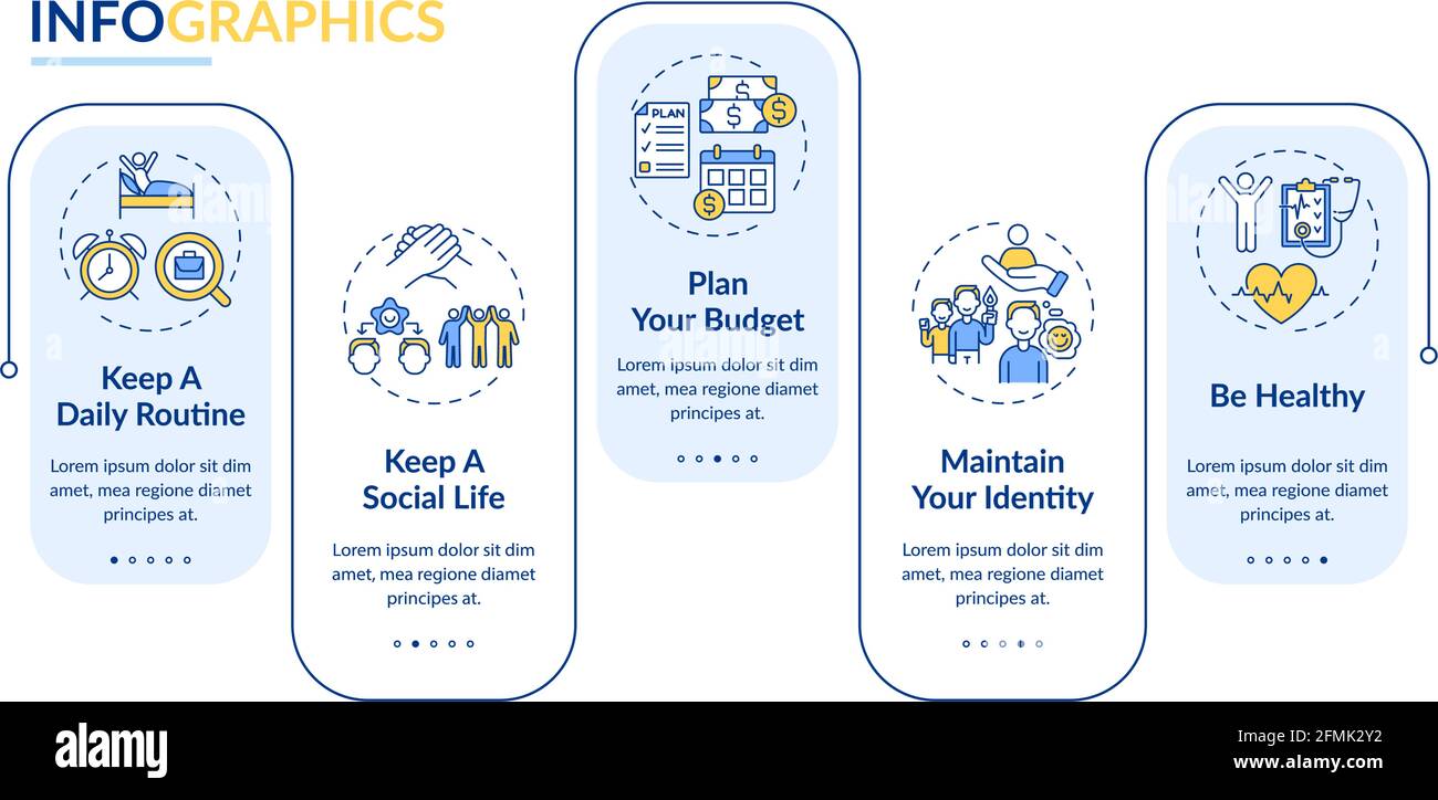 Job transition advices vector infographic template Stock Vector Image ...