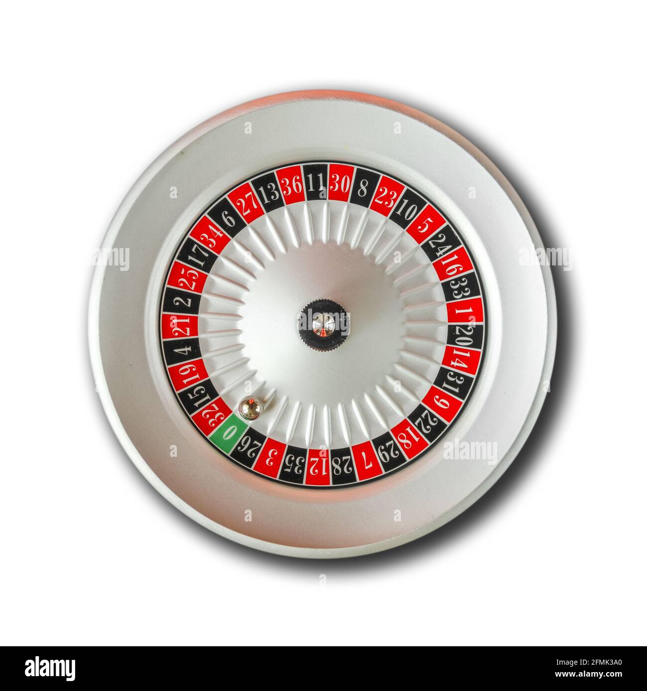 Casino roulette wheel isolated on white background Stock Photo - Alamy