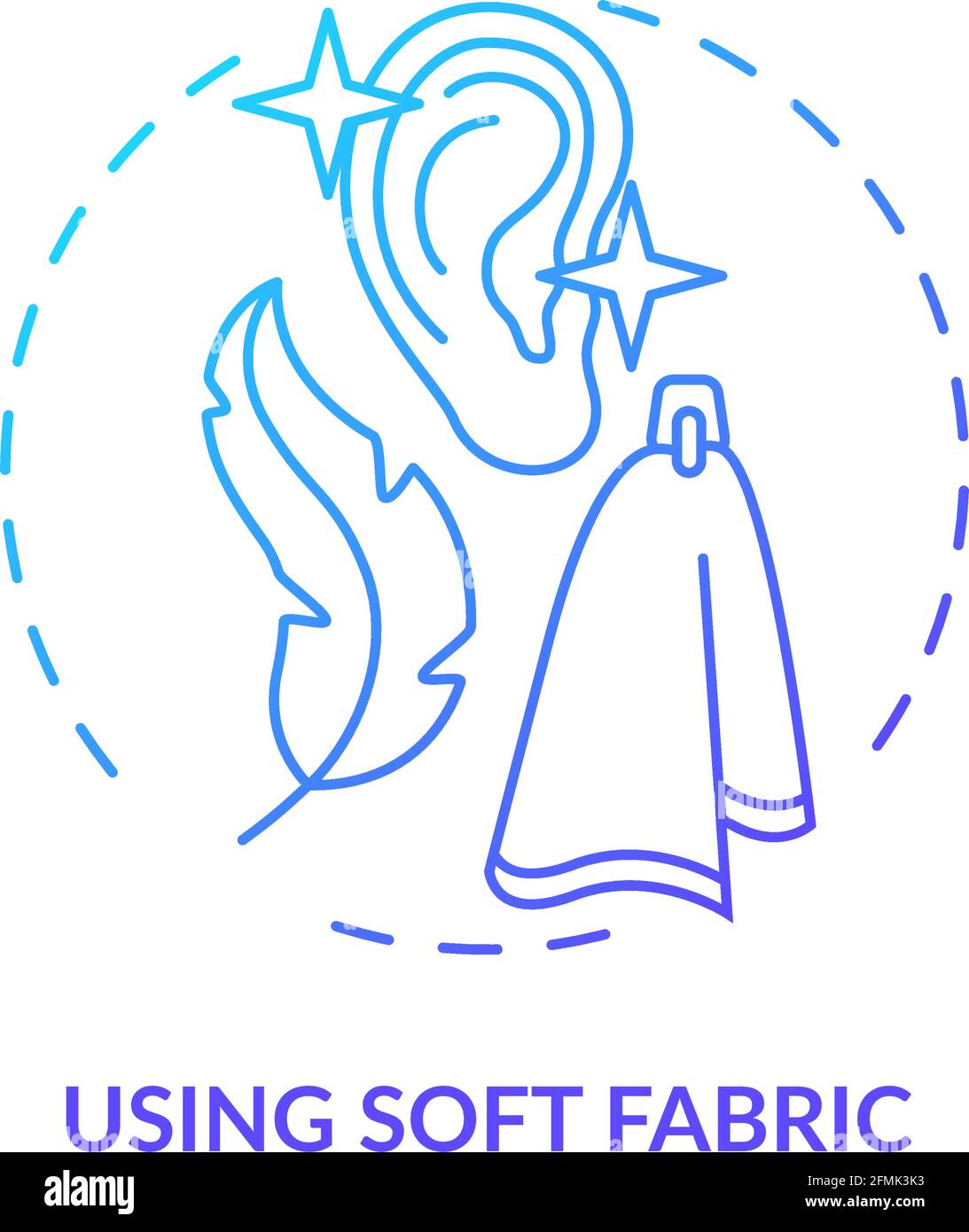 Using soft fabric concept icon Stock Vector Image & Art - Alamy