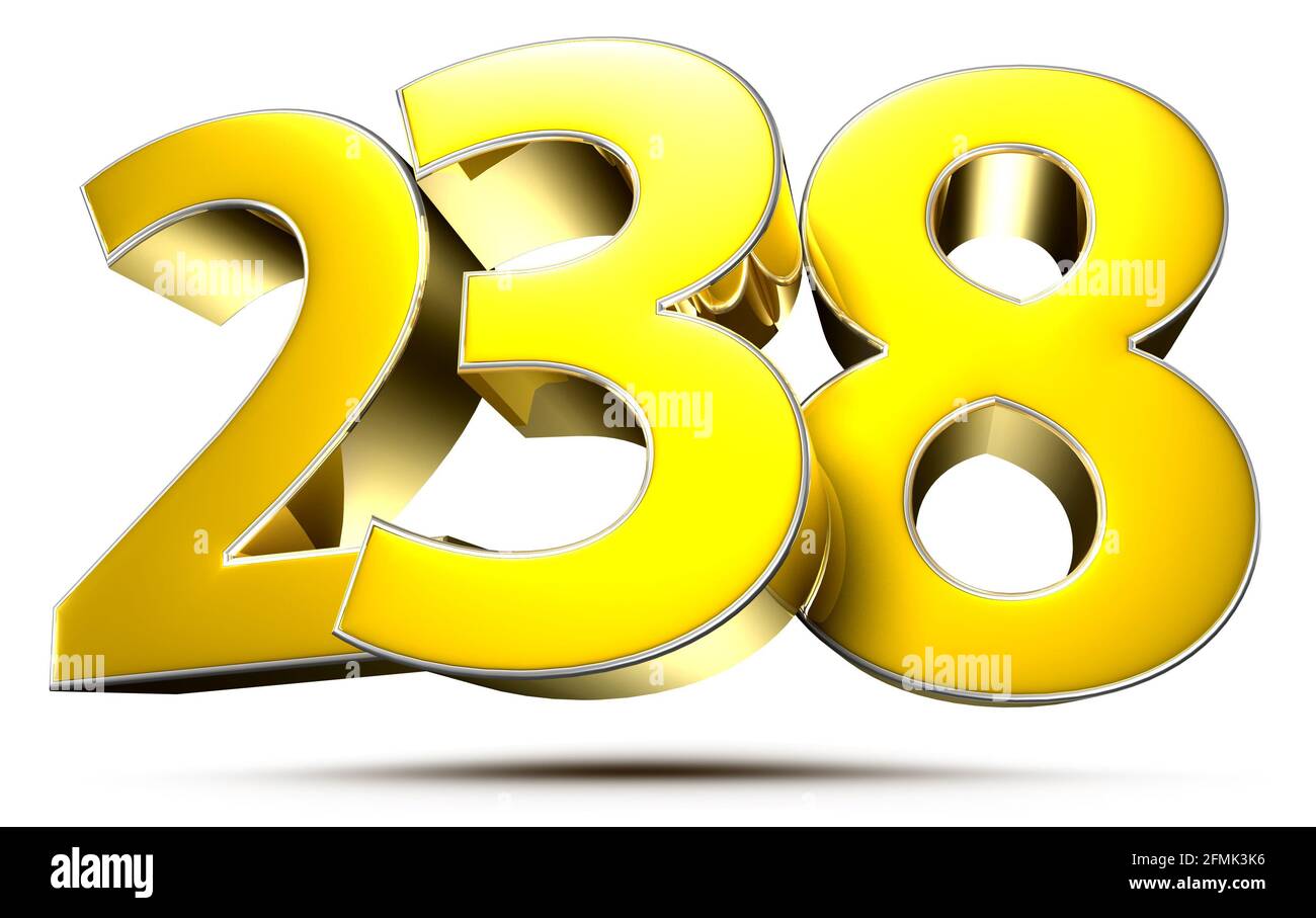 3d number 238 hi-res stock photography and images - Alamy