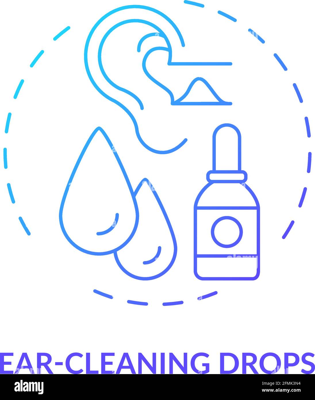 Ear-cleaning drops concept icon Stock Vector Image & Art - Alamy