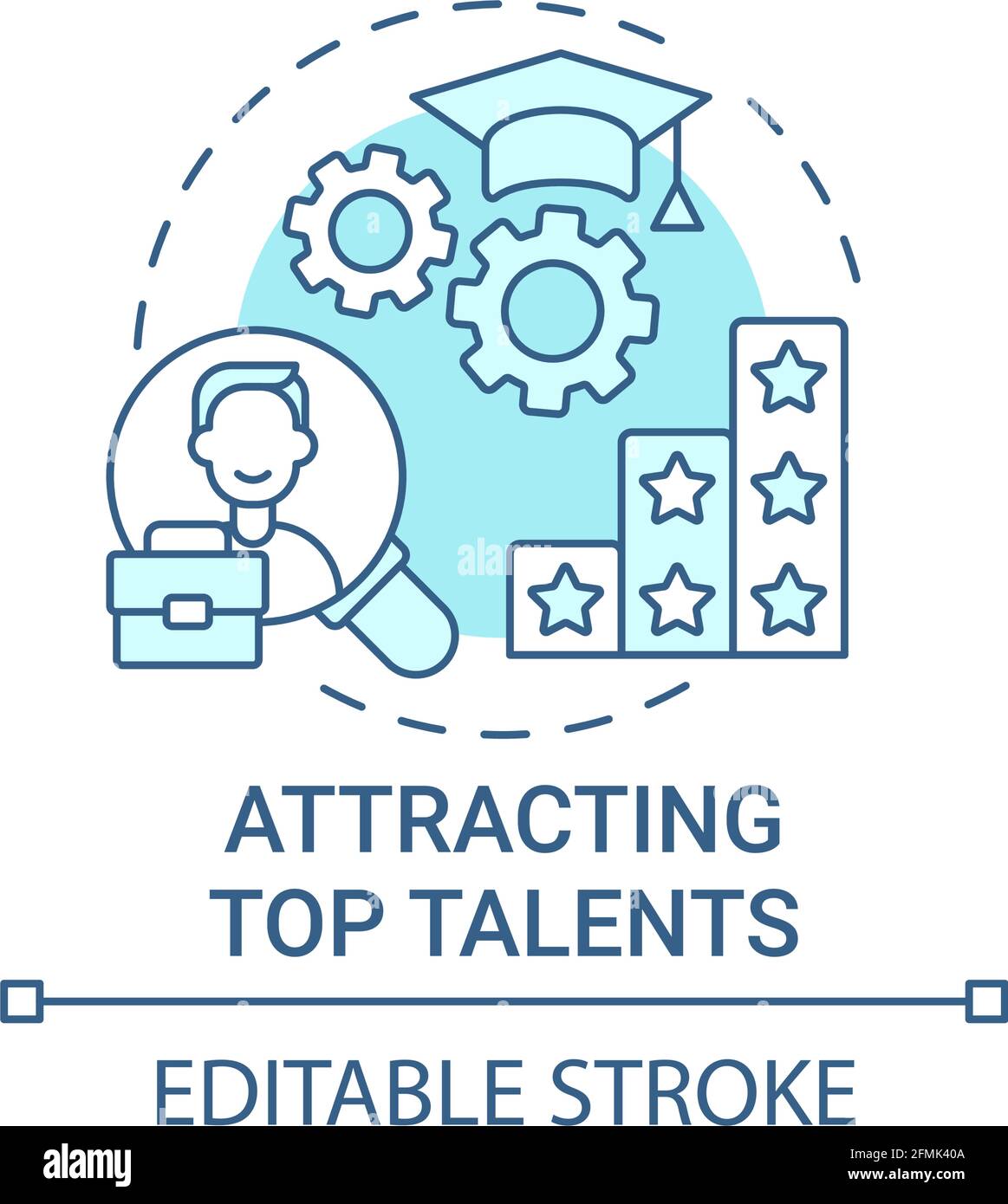 Attracting talent Stock Vector Images - Alamy
