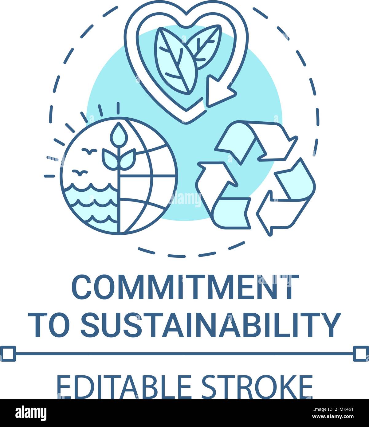 Commitment to sustainability concept icon Stock Vector Image & Art - Alamy
