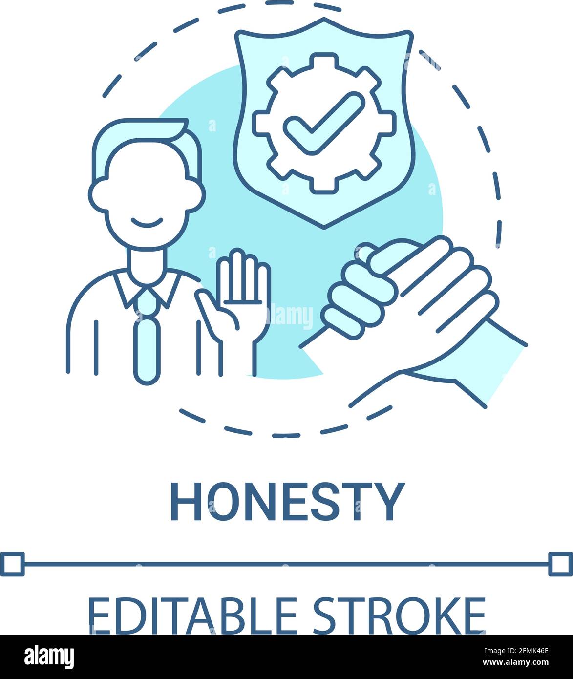 Honesty concept icon Stock Vector Image & Art - Alamy