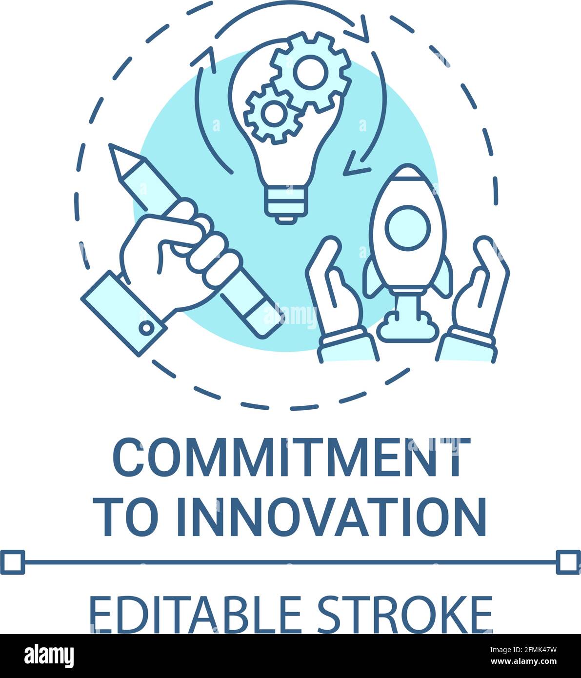 Commitment to innovation concept icon Stock Vector Image & Art - Alamy