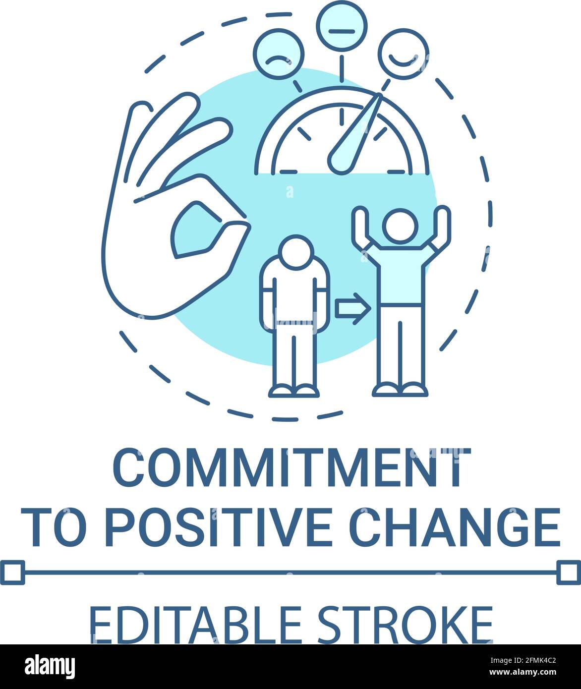 Positive change icon Stock Vector Images - Alamy