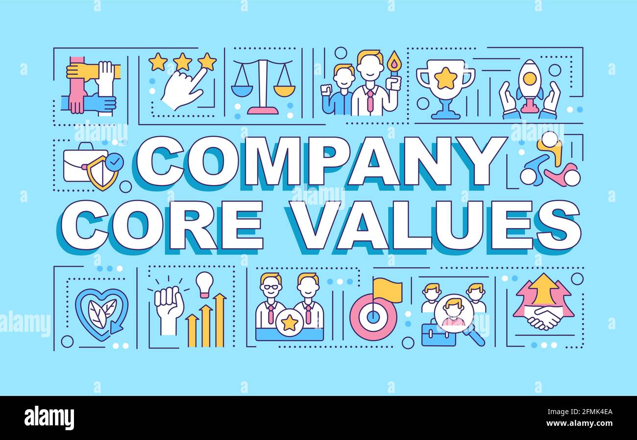 Company core values word concepts banner Stock Vector Image & Art - Alamy