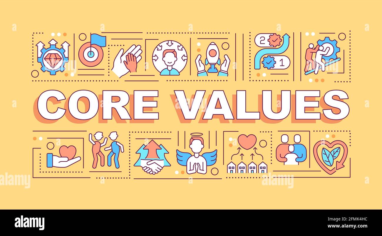 Core values word concepts banner Stock Vector Image & Art - Alamy