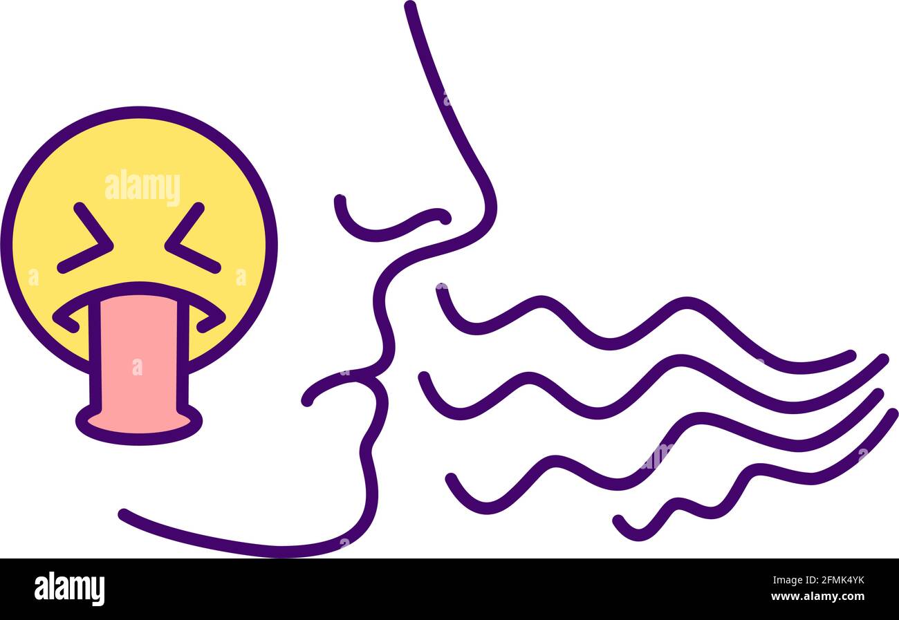 Bad smell RGB color icon Stock Vector Image & Art - Alamy