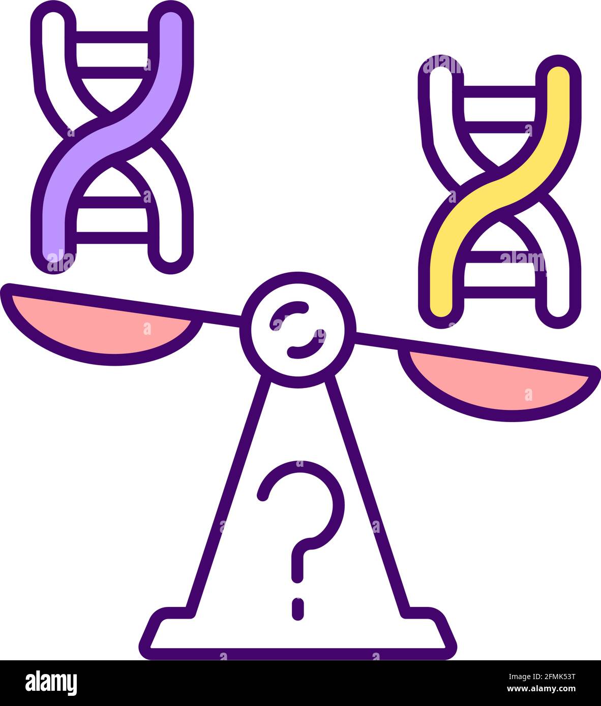 Genetic imbalance RGB color icon Stock Vector Image & Art - Alamy