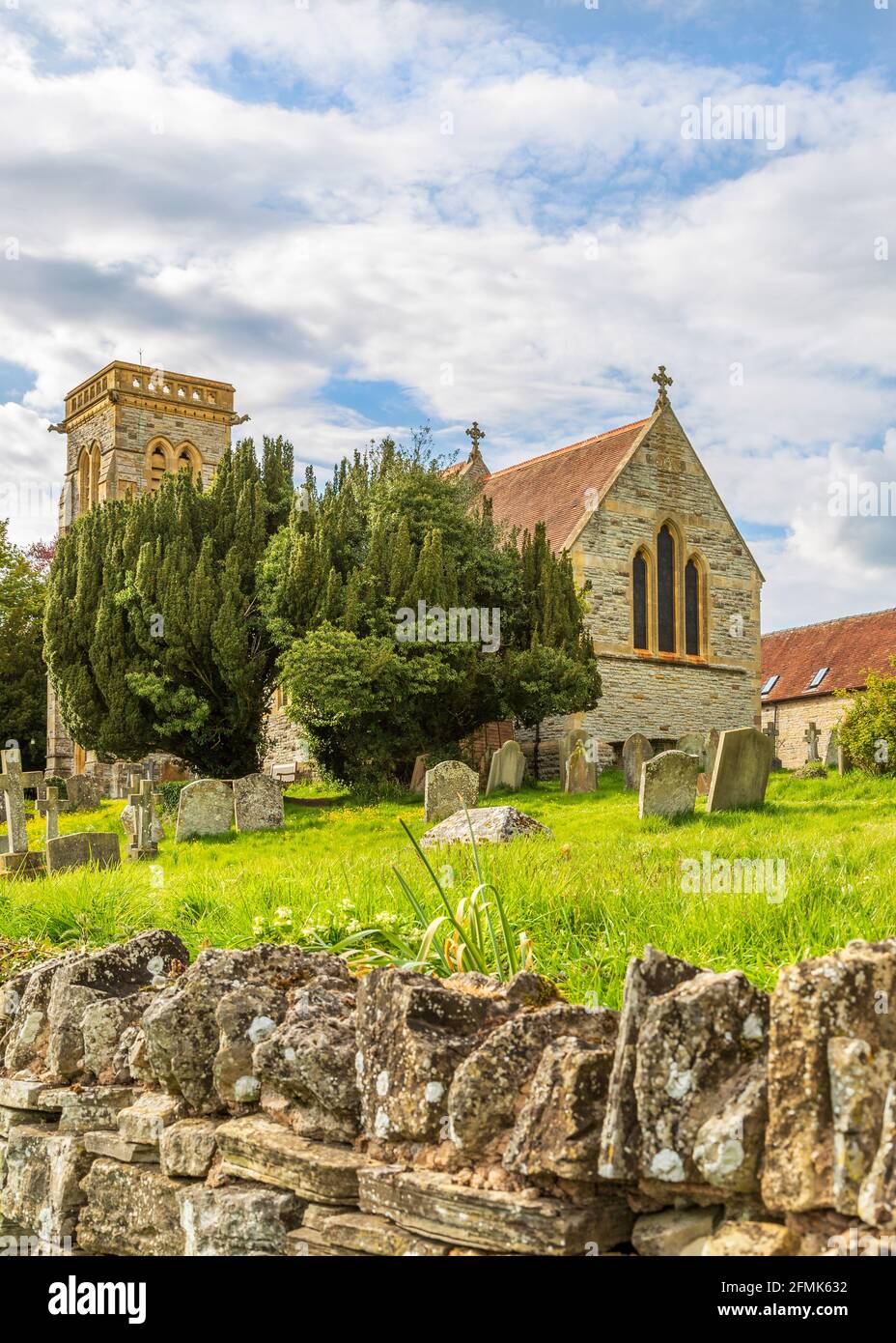 St. Peter's Church in the village of Binton in Warwickshire, England ...