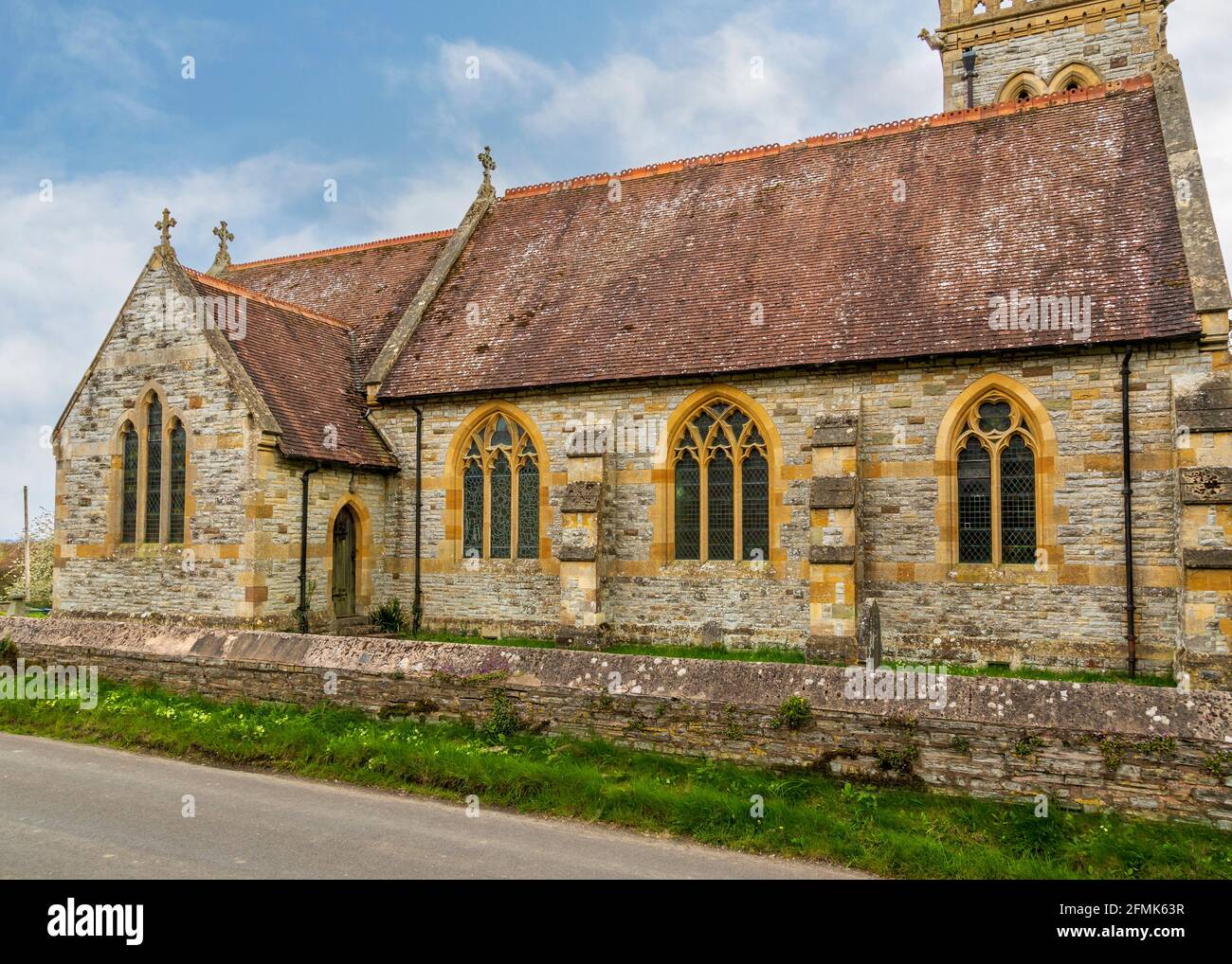 St. Peter's Church in the village of Binton in Warwickshire, England ...