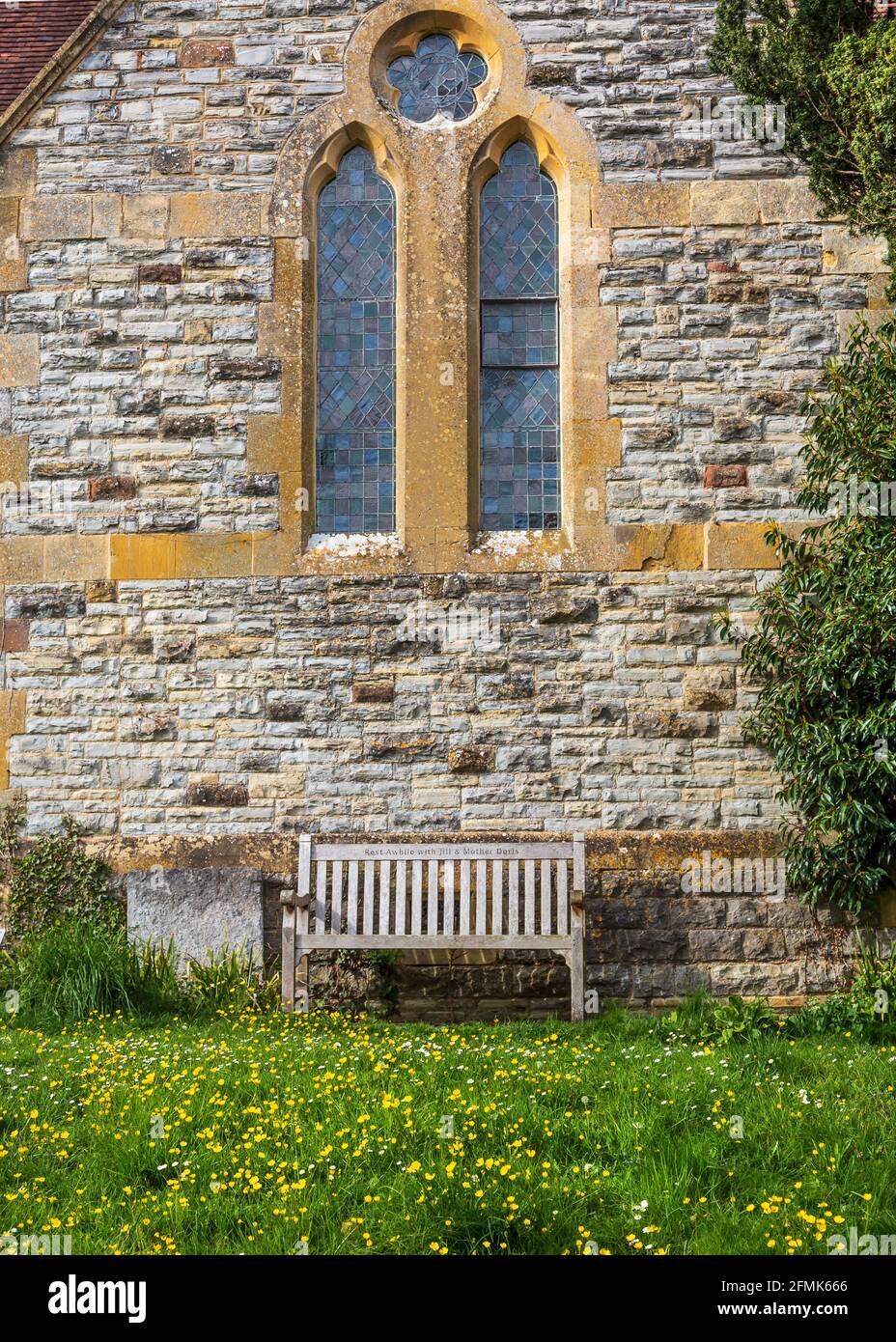 St. Peter's Church in the village of Binton in Warwickshire, England ...