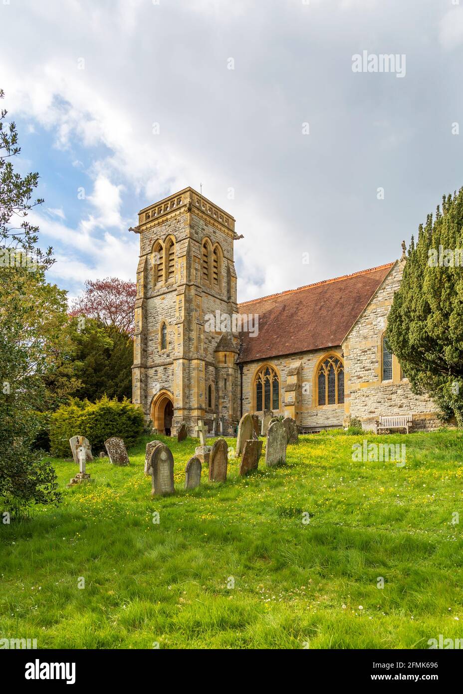 St. Peter's Church in the village of Binton in Warwickshire, England ...