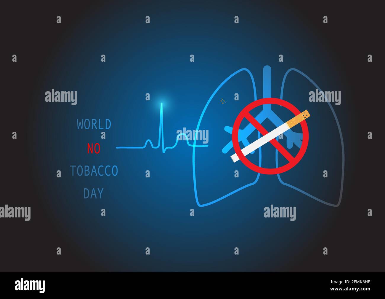 Stop smoking. World no tobacco day background. Vector illustration of ...