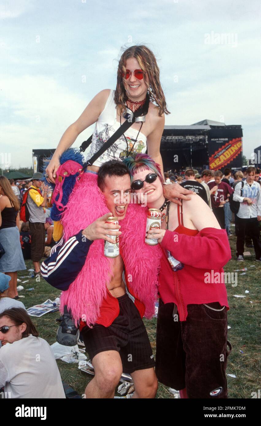 Fans at the Reading Festival 2000 Stock Photo - Alamy