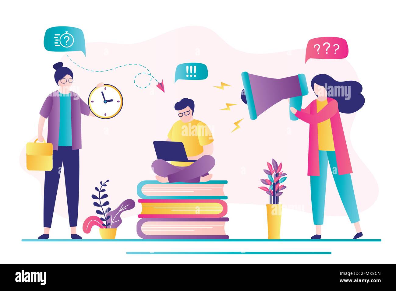 Man loudspeaker scream in Cut Out Stock Images & Pictures - Alamy