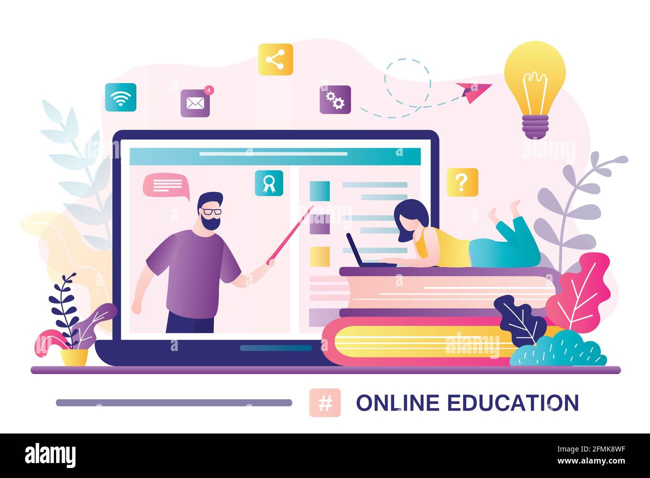 Tutor tutorial Stock Vector Images - Alamy