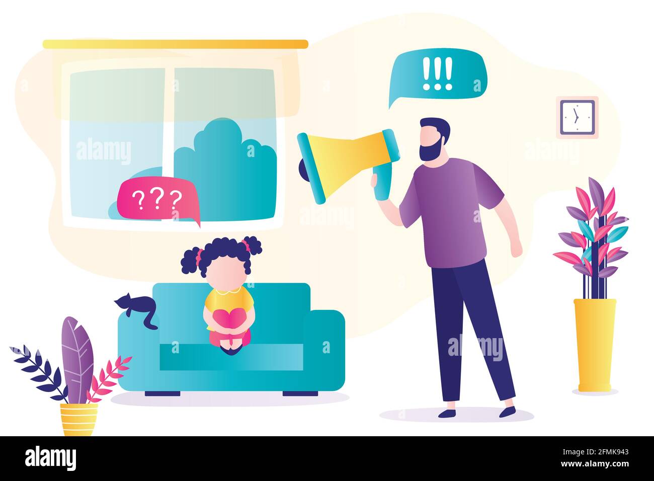 Cartoon Angry Dad High Resolution Stock Photography and Images - Alamy
