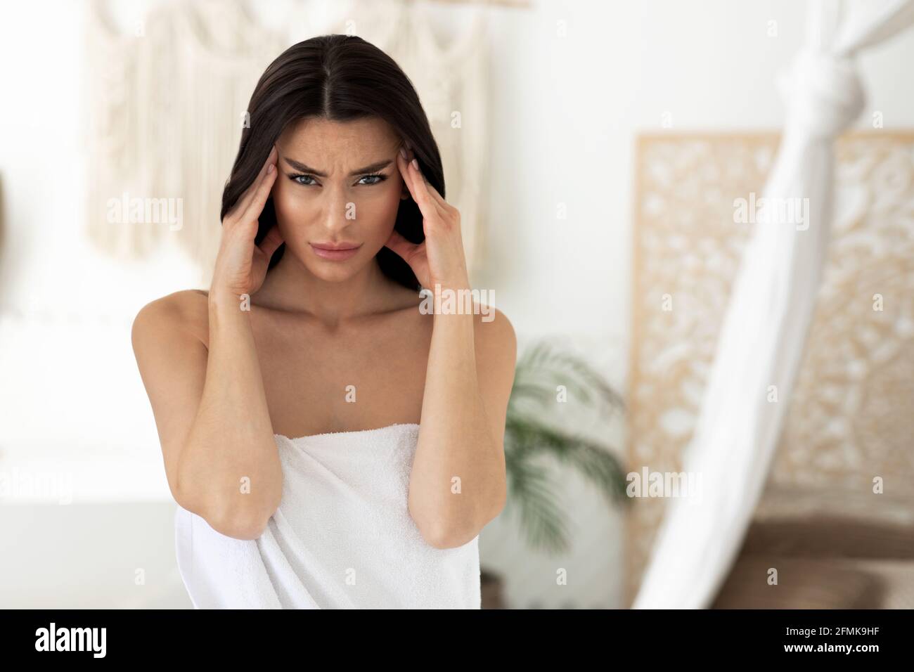 Pain, depression, problems and feeling unwell. Health care and ill. Sad ...